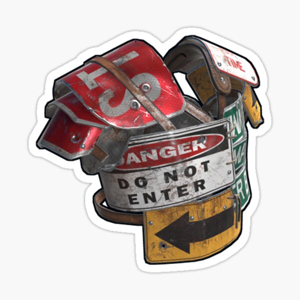 "Rust Road Sign Jacket" Sticker by TDub321 | Redbubble
