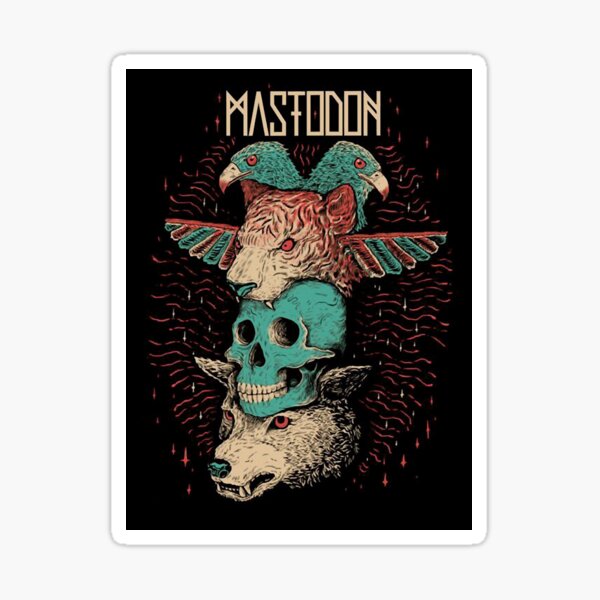 "new mastadon - logo trending" Sticker for Sale by PatriciaEllen1 ...