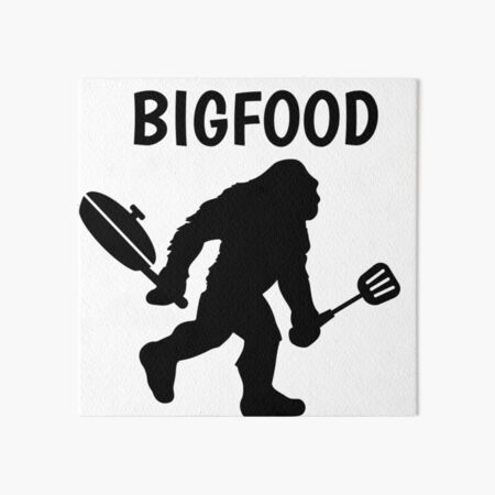 "Bigfoot Cooking Big Food" Art Board Print by Potobuk | Redbubble