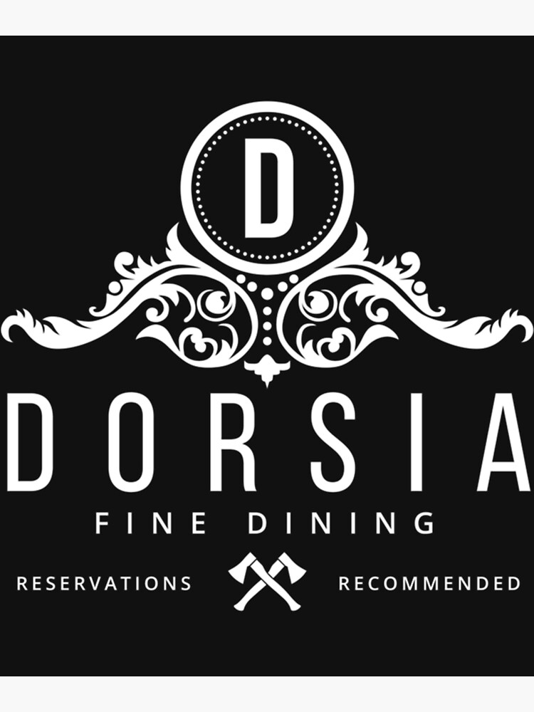"Dorsia Fine Dining Restaurant logo inspired by American Psycho ...