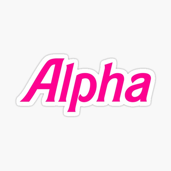 "Alpha" Sticker for Sale by johannabaker | Redbubble