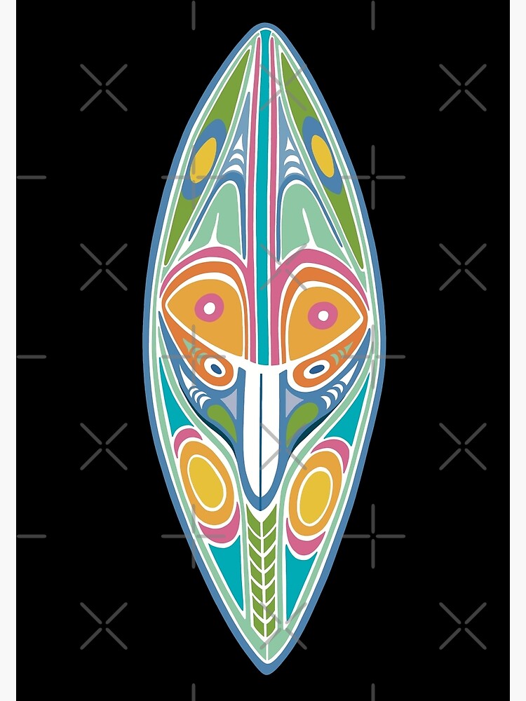 "Sepik River Tribal Mask - Papua New Guinea" Postcard for Sale by PNG ...