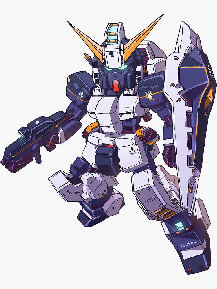 "RX-121 Gundam TR-1 [Hazel] Full Armor" Sticker for Sale by N2chinz ...