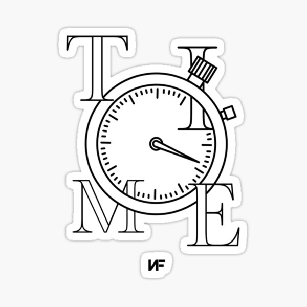 "TIME (Black Logo) " Sticker for Sale by urreysignshop | Redbubble