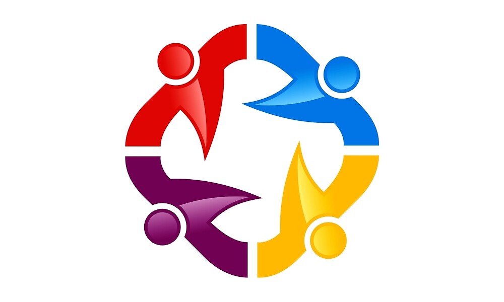 "circle-people-workteam-logo" by mydigitall | Redbubble