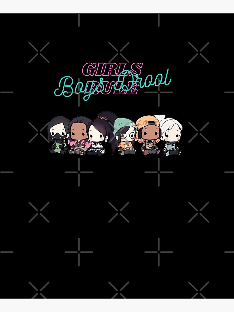 "Girls Rule Boys Drool Cute Chibi Design Sage Jett etc" Apron for Sale ...