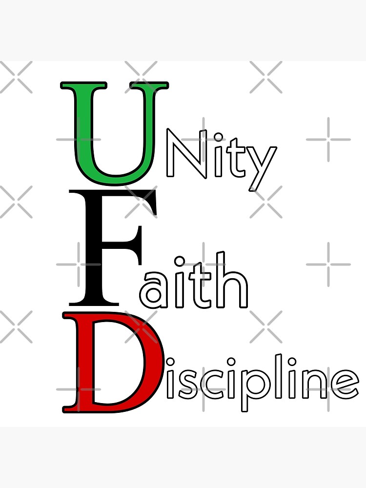 "Unity Faith Discipline Sticker Quaid e Azam Day." Poster for Sale by ...