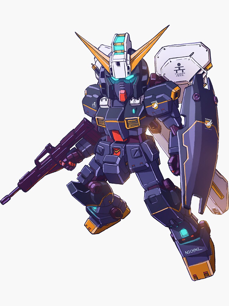 "RX-121-2 Gundam TR-1 [Hazel II]" Sticker for Sale by N2chinz | Redbubble