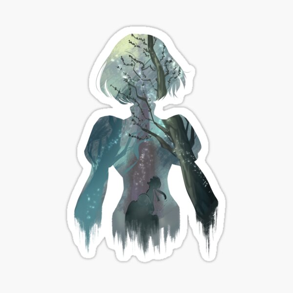 "2B & 9S" Sticker by DarkMaigo | Redbubble
