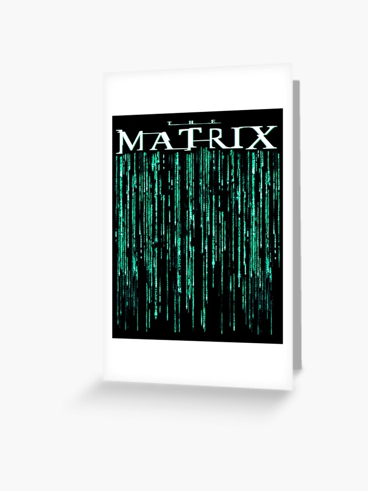 "The Matrix Movie Code Logo 4 | Resurrections | 2021" Greeting Card for ...