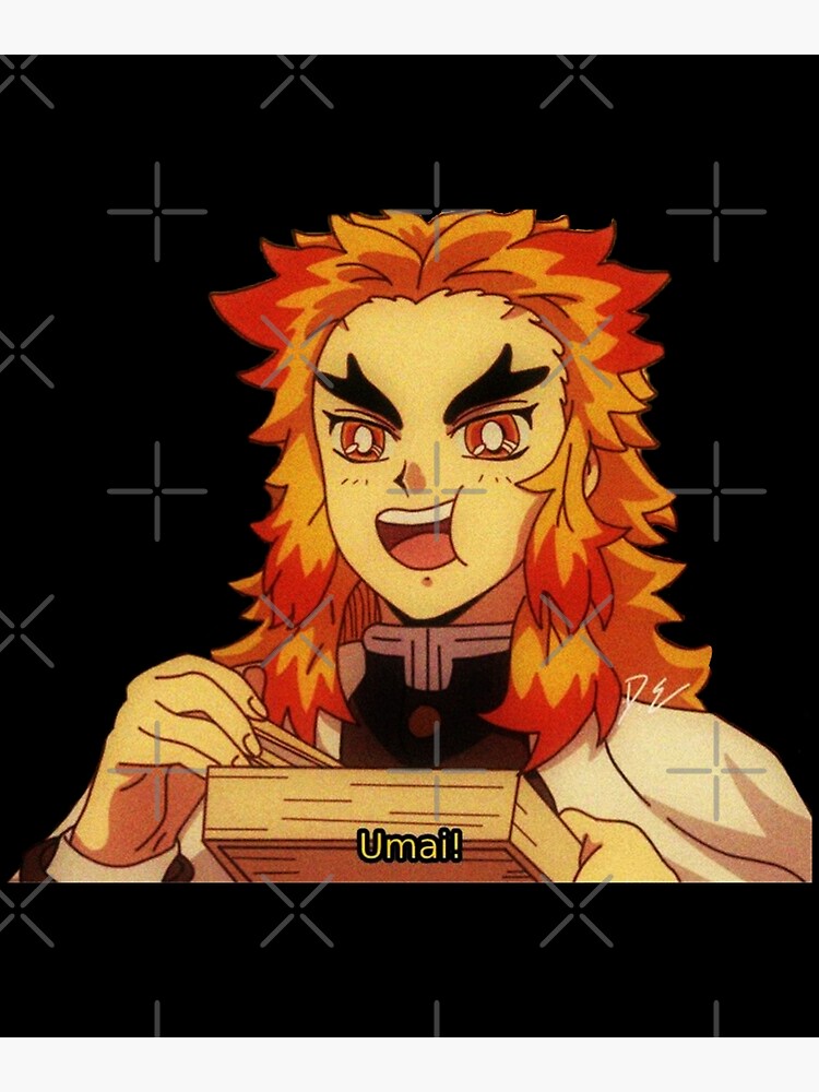 "Rengoku Umai - kyojuro rengoku kimetsu no yaiba" Photographic Print by ...