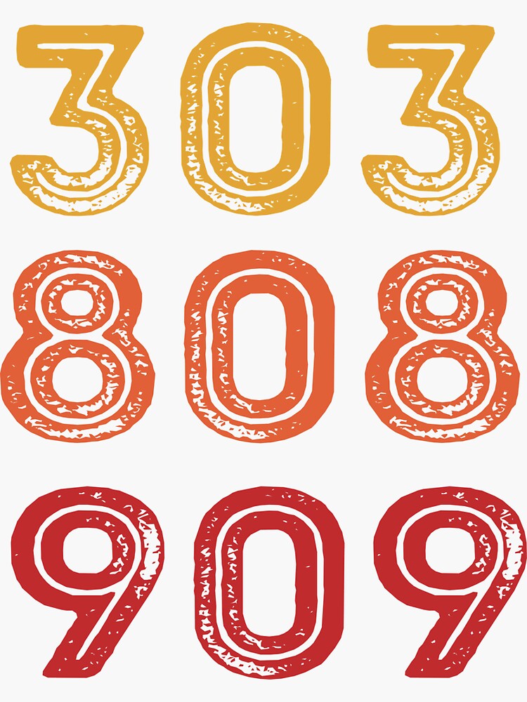 "303 808 909 Synth Drum Machine" Sticker for Sale by bestshirt5 | Redbubble