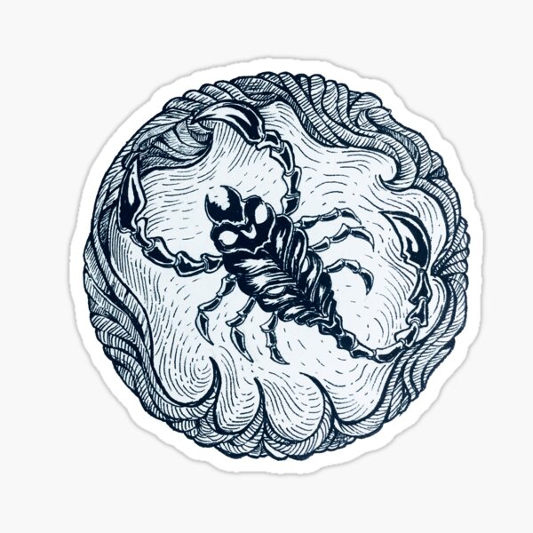 "Crest of Scorpio - Zodiac Crest Collection" Sticker for Sale by ...