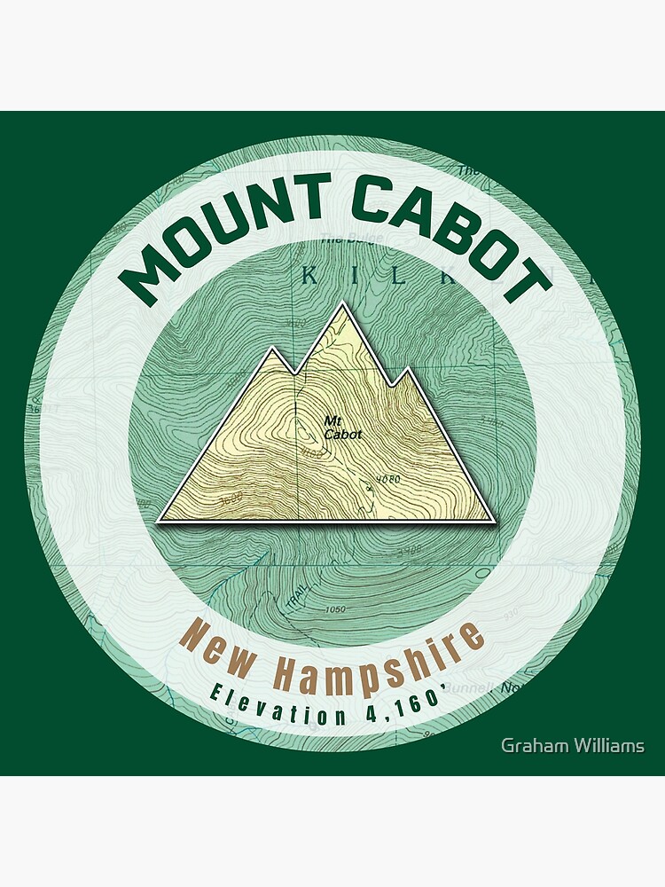 "Mountain Map - Mt Cabot" Poster for Sale by grahamwilliams | Redbubble