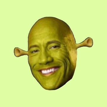 Póster for Sale con la obra «Shrek "la Roca" meme» de tttatia | Redbubble