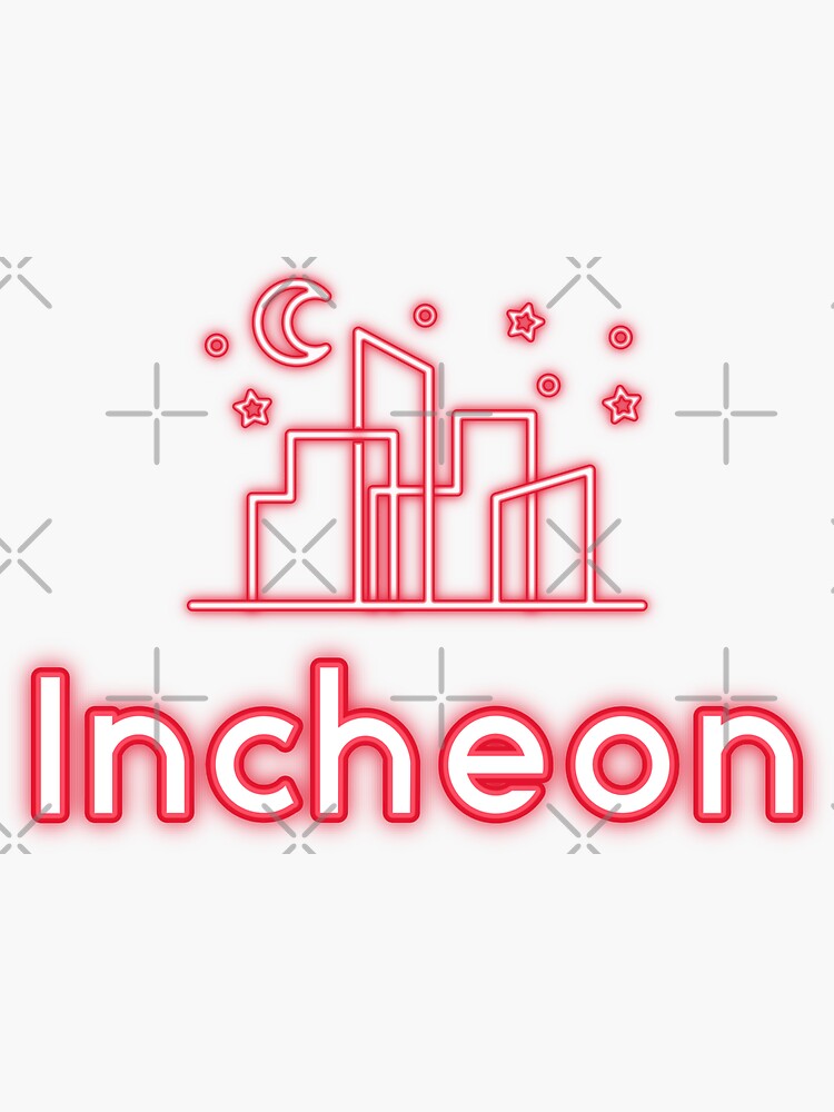 "Incheon art, Incheon beauty, Incheon korean, Incheon kpop" Sticker for ...