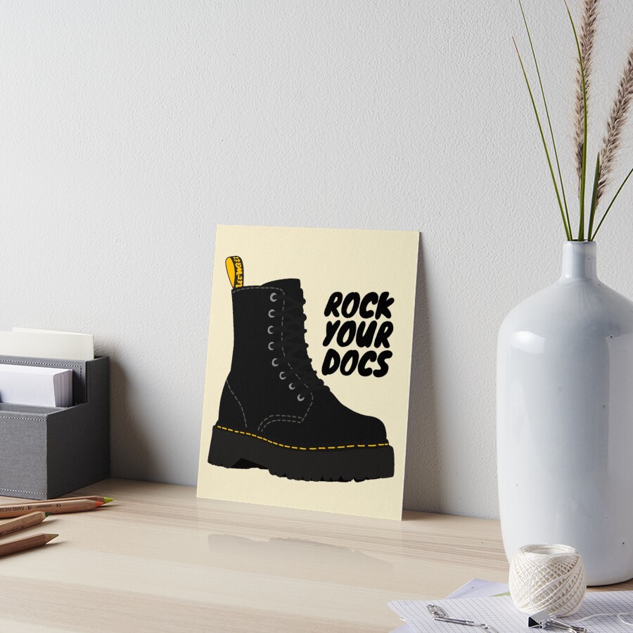 "rock your docs " Art Board Print by HappyStashByTsh | Redbubble