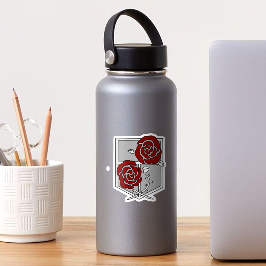 "Stationary Guards, Flower AOT" Sticker by MangaWorlds | Redbubble