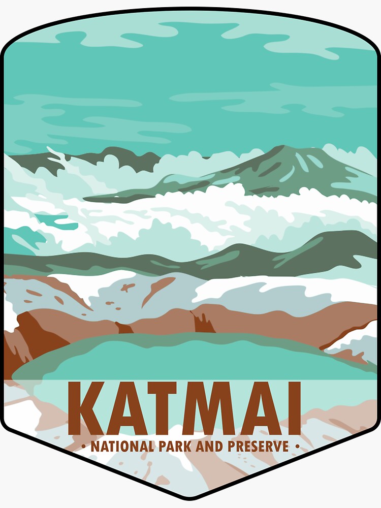 "Katmai National Park and Preserve" Sticker for Sale by hatimelhag ...