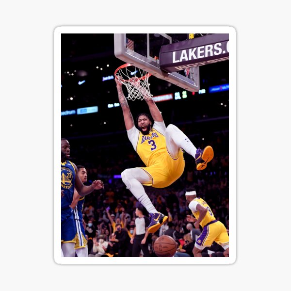 "Anthony Davis 3 Posterized Dunk" Sticker for Sale by RobertKingART ...