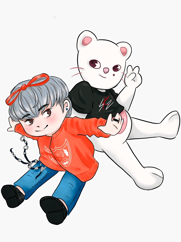 "Jiniret & Mingi chibi" Sticker for Sale by fronzepng | Redbubble