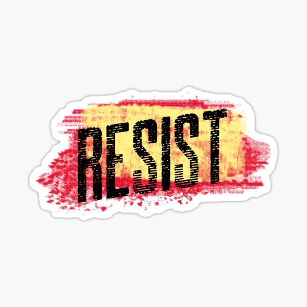 "Resist logo" Sticker for Sale by Patyizy | Redbubble