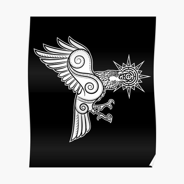 "Raven Stealing the Sun Light Native American Mythology " Poster for ...