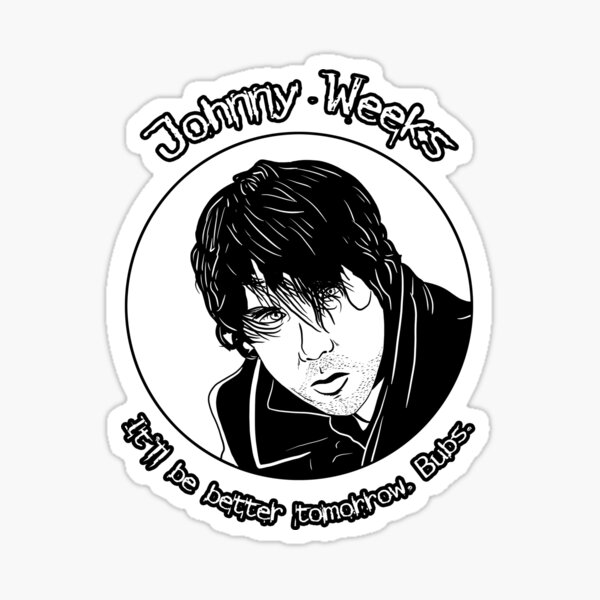 "Johnny Weeks - The Wire" Sticker for Sale by blacksnowcomics | Redbubble