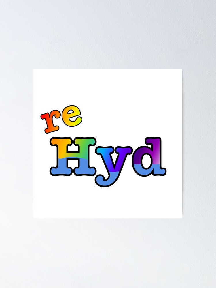 "reHydrate Logo (Short) - rainbow " Poster for Sale by petter-braka ...