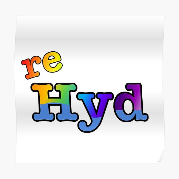 "reHydrate Logo (Short) - rainbow " Poster for Sale by petter-braka ...