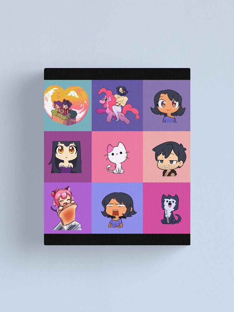 "Aphmau Collection Mosaik Aaron, Zane, Kawaii chan " Canvas Print for ...