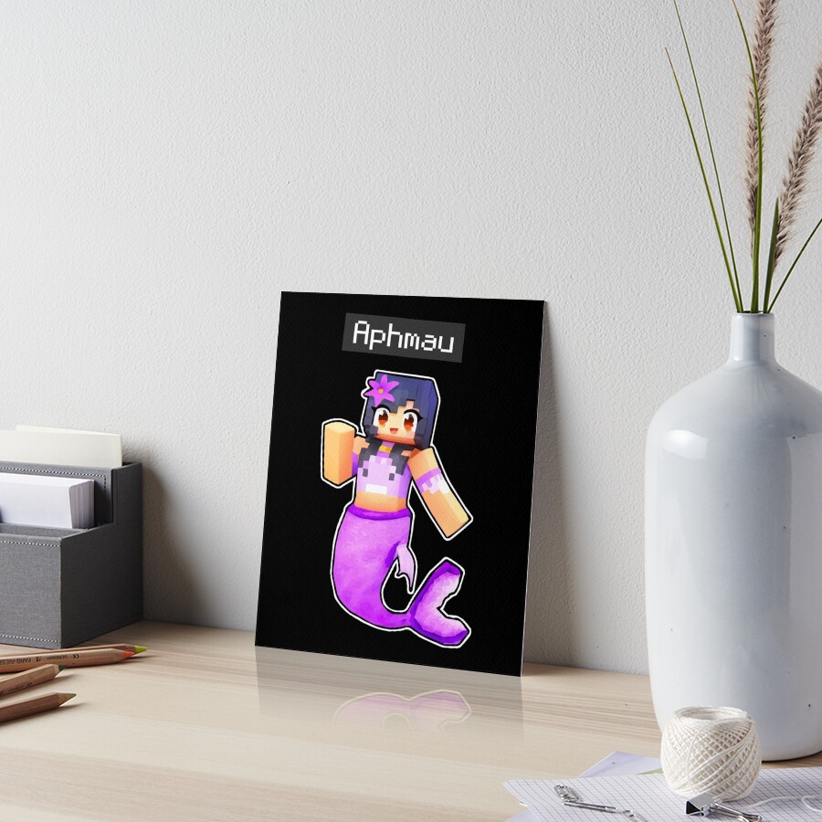"Aphmau Minecraft Mermaid " Art Board Print by WiZoEmKids | Redbubble