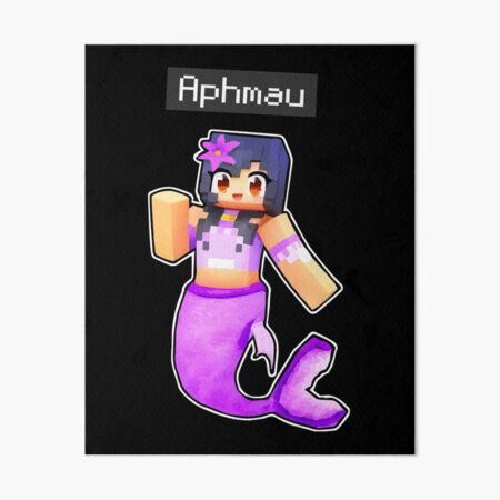 "Aphmau Minecraft Mermaid " Art Board Print by WiZoEmKids | Redbubble