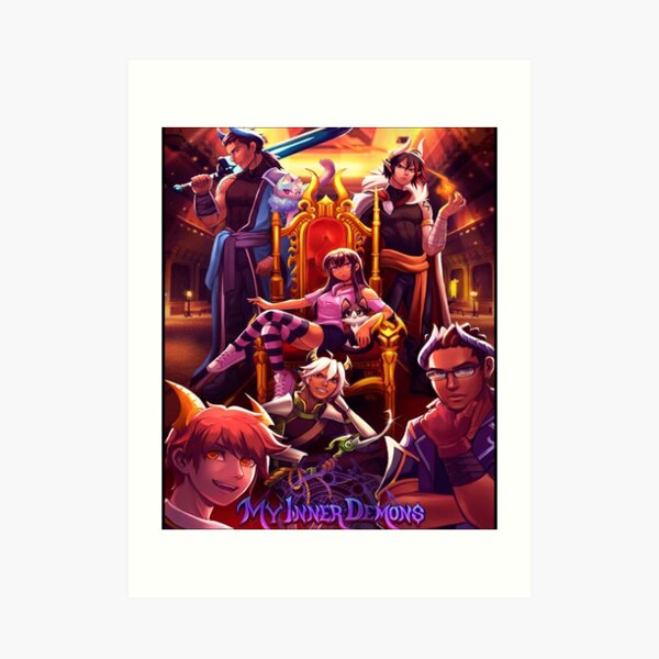 "Aphmau My Inner Demons" Art Print for Sale by WiZoEmKids | Redbubble