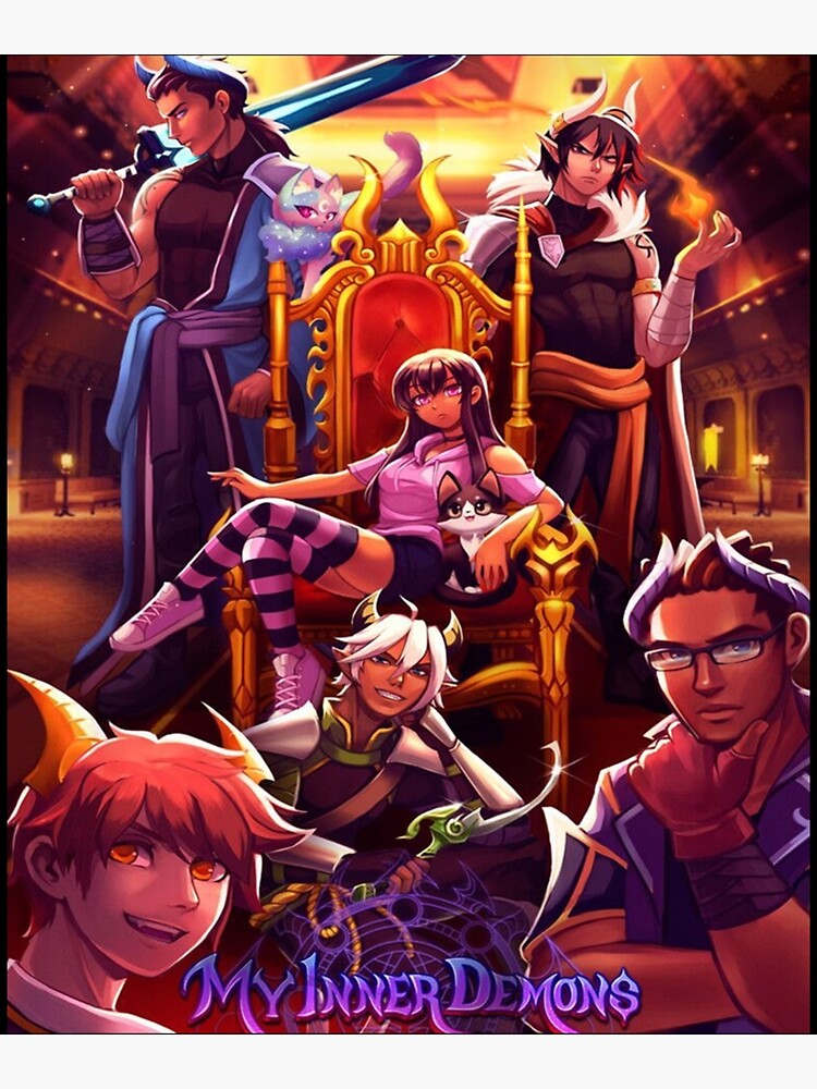 "Aphmau My Inner Demons" Art Print for Sale by WiZoEmKids | Redbubble