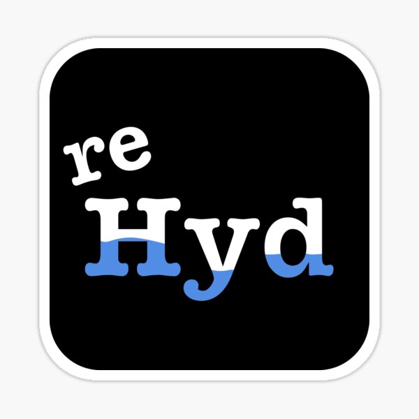 "reHydrate App logo dark (Short)" Sticker for Sale by petter-braka ...