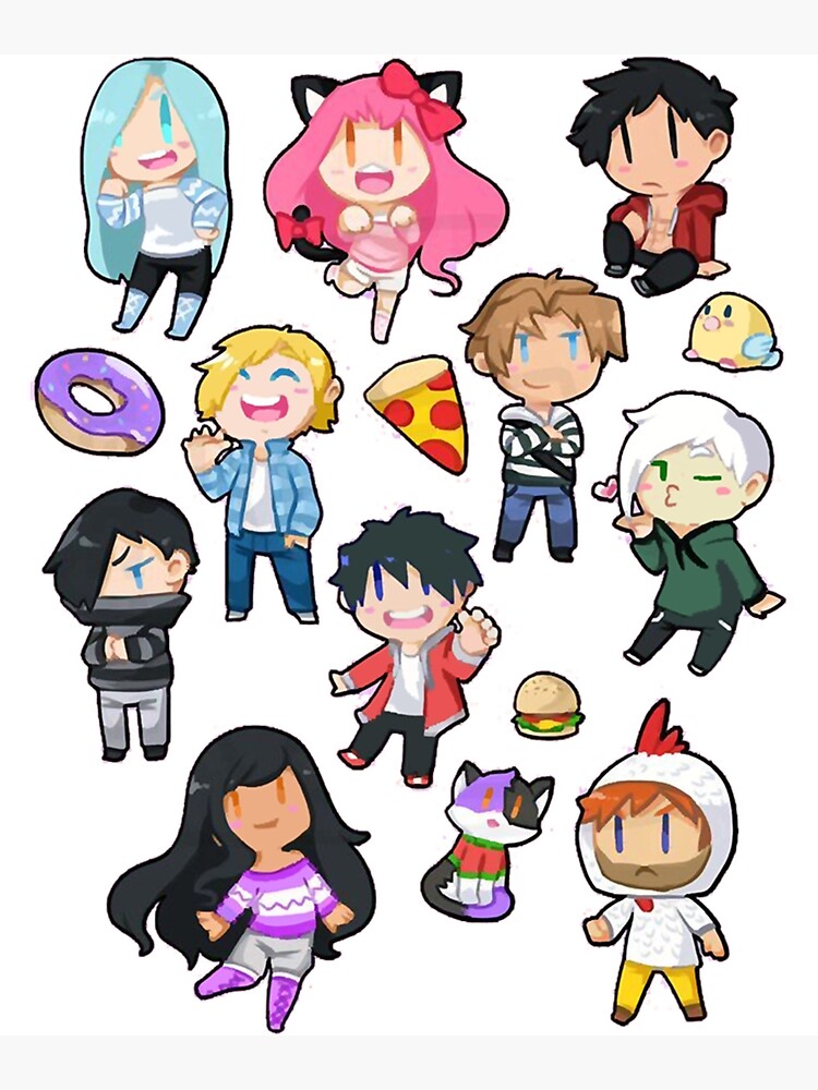 "funny aphmau with her team " Poster for Sale by WiZoEmKids | Redbubble