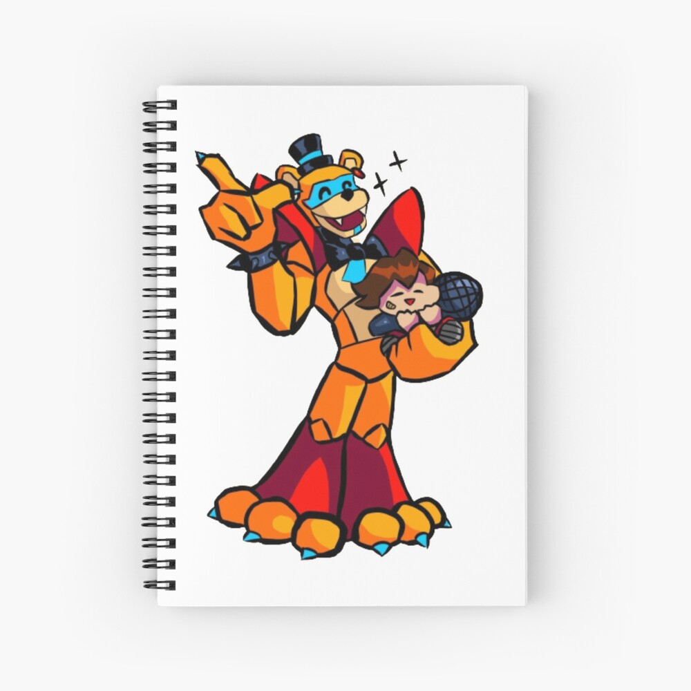 "glamrock freddy Sticker FNAF security breach 2022" Spiral Notebook for ...