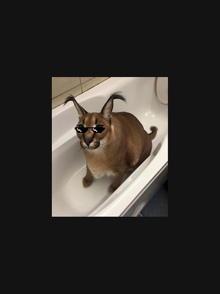 "Big Floppa in a Bathtub meme" Mini Skirt for Sale by momdadcats ...