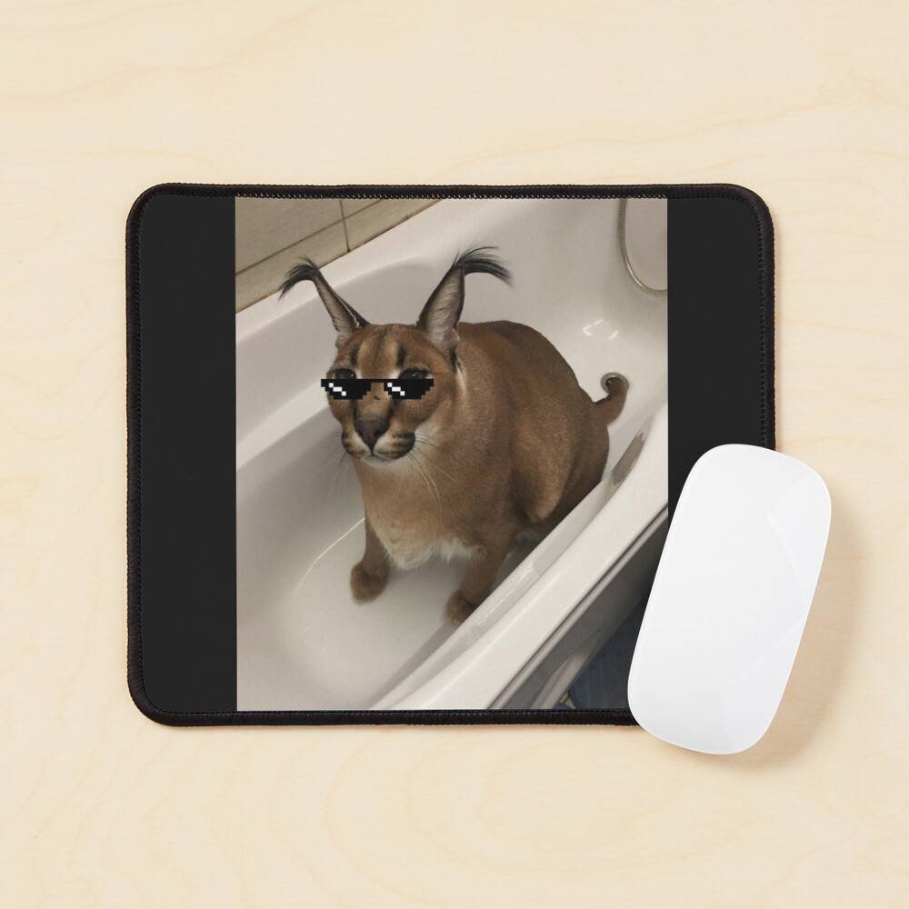 "Big Floppa in a Bathtub meme" Mouse Pad by momdadcats | Redbubble