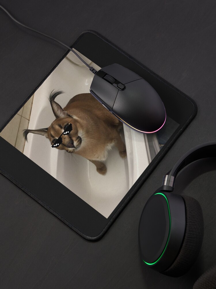 "Big Floppa in a Bathtub meme" Mouse Pad by momdadcats | Redbubble