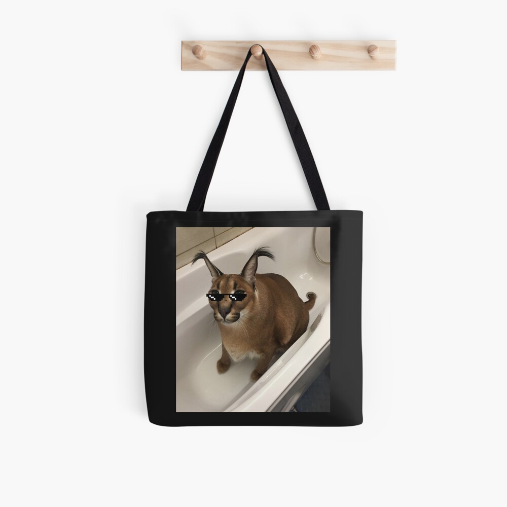 "Big Floppa in a Bathtub meme" Tote Bag for Sale by momdadcats | Redbubble