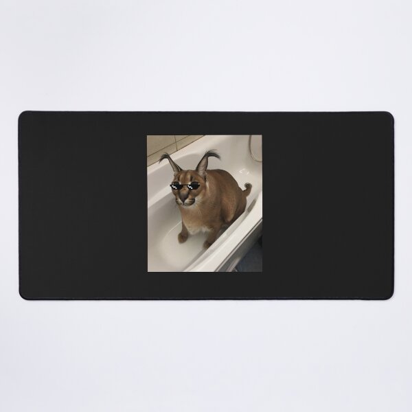 "Big Floppa in a Bathtub meme" Mouse Pad by momdadcats | Redbubble