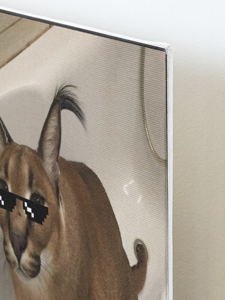 "Big Floppa in a Bathtub meme" Mounted Print for Sale by momdadcats ...