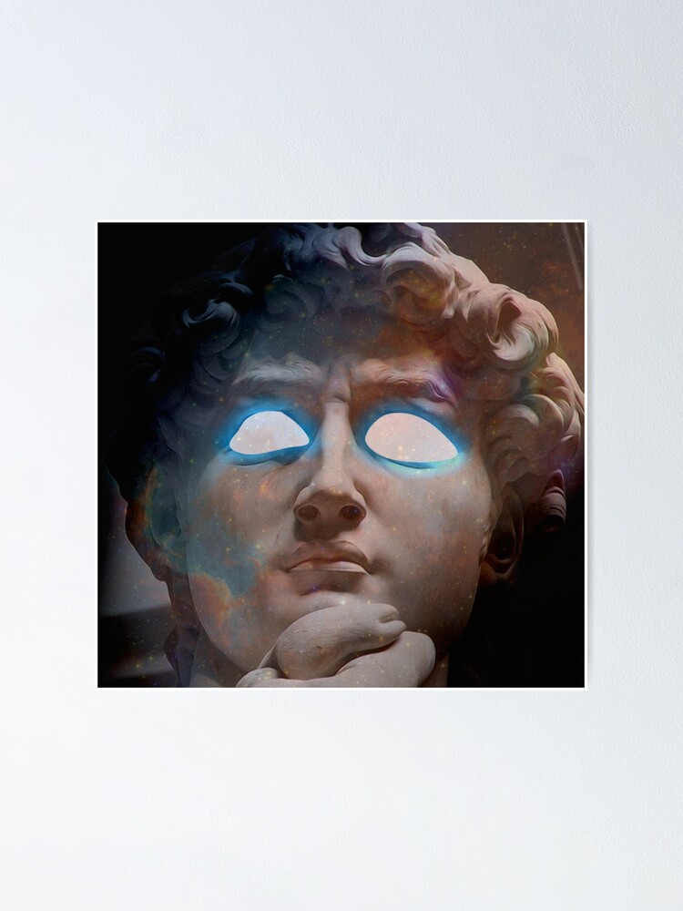 "Aesthetic Michelangelo's David" Poster for Sale by Rivers7014 | Redbubble