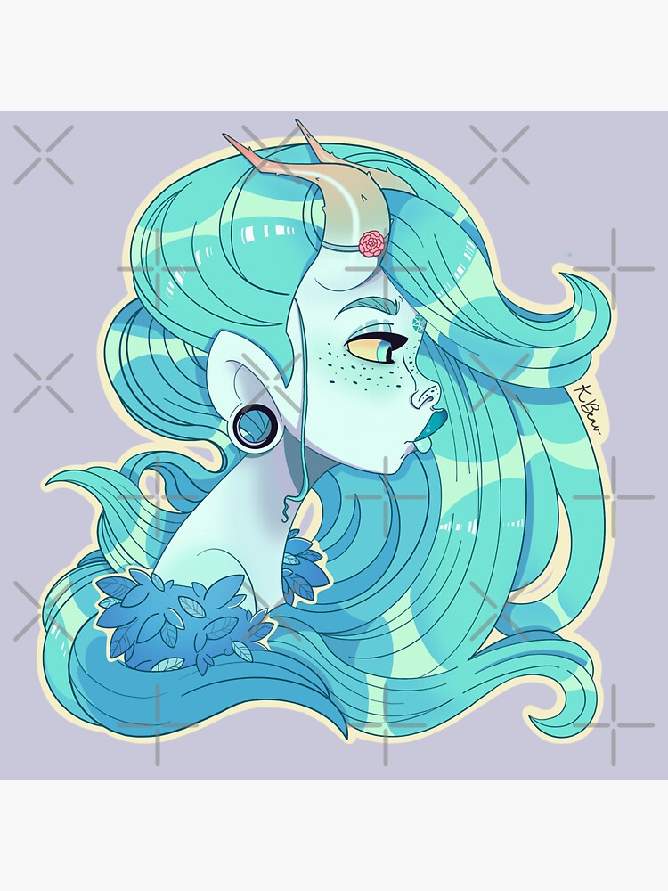Ocean Elf Sticker For Sale By Feltbeautiful Redbubble