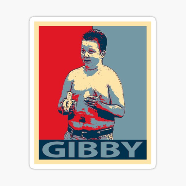 "shirtless gibby " Sticker by DangWaffle99 | Redbubble