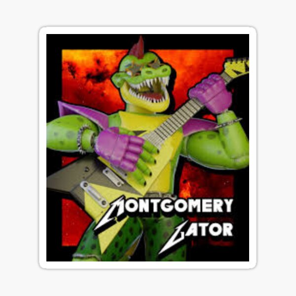 "Montgomery Gator" Sticker for Sale by Designs96 | Redbubble
