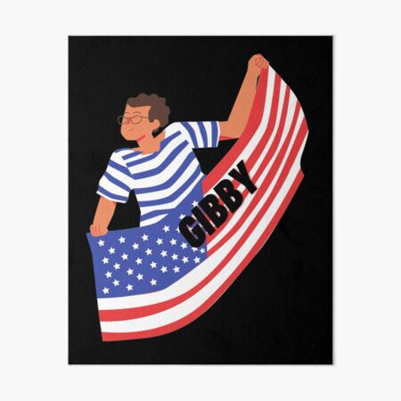 "USA Gibby Flag " Art Board Print by DangWaffle99 | Redbubble