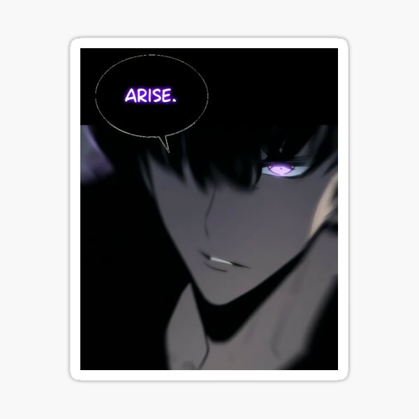 "Arise | Solo Leveling (2022)" Sticker for Sale by AudioBookStore ...
